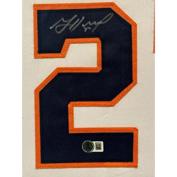 Other | Jose Altuve Signed Jersey Framed W Beckett Bas Coa Houston ...